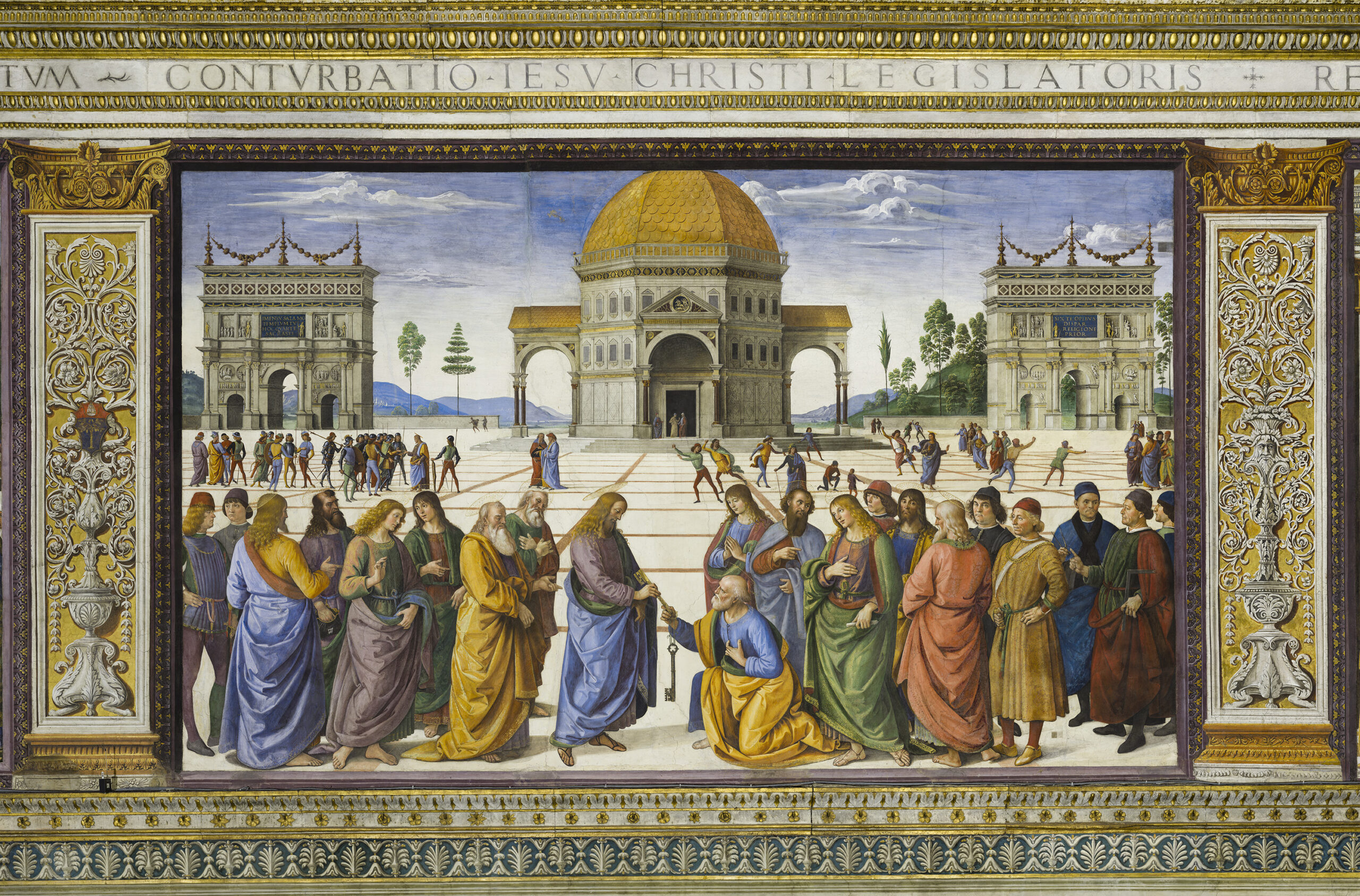 Delivery of the keys to Saint Peter - Sistine Chapel - Vatican City ... Delivery of the keys to Saint Peter - Sistine Chapel - Vatican City ...